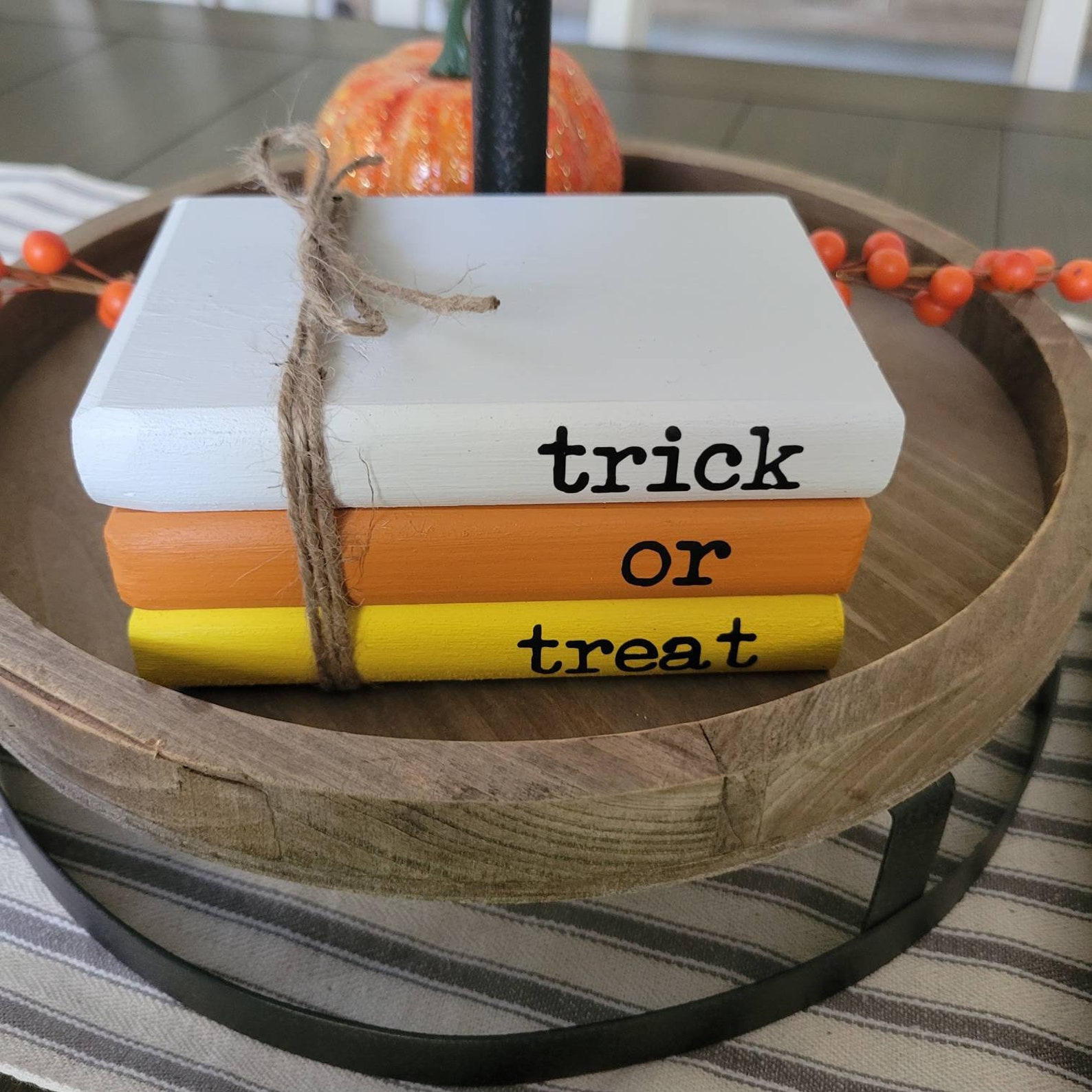 Halloween Book Stacks Faux Book Stack Halloween Decor - Etsy