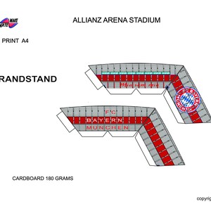 STADIUM Miniature Papercraft TEMPLATES, Digital Downloadable - Etsy UK