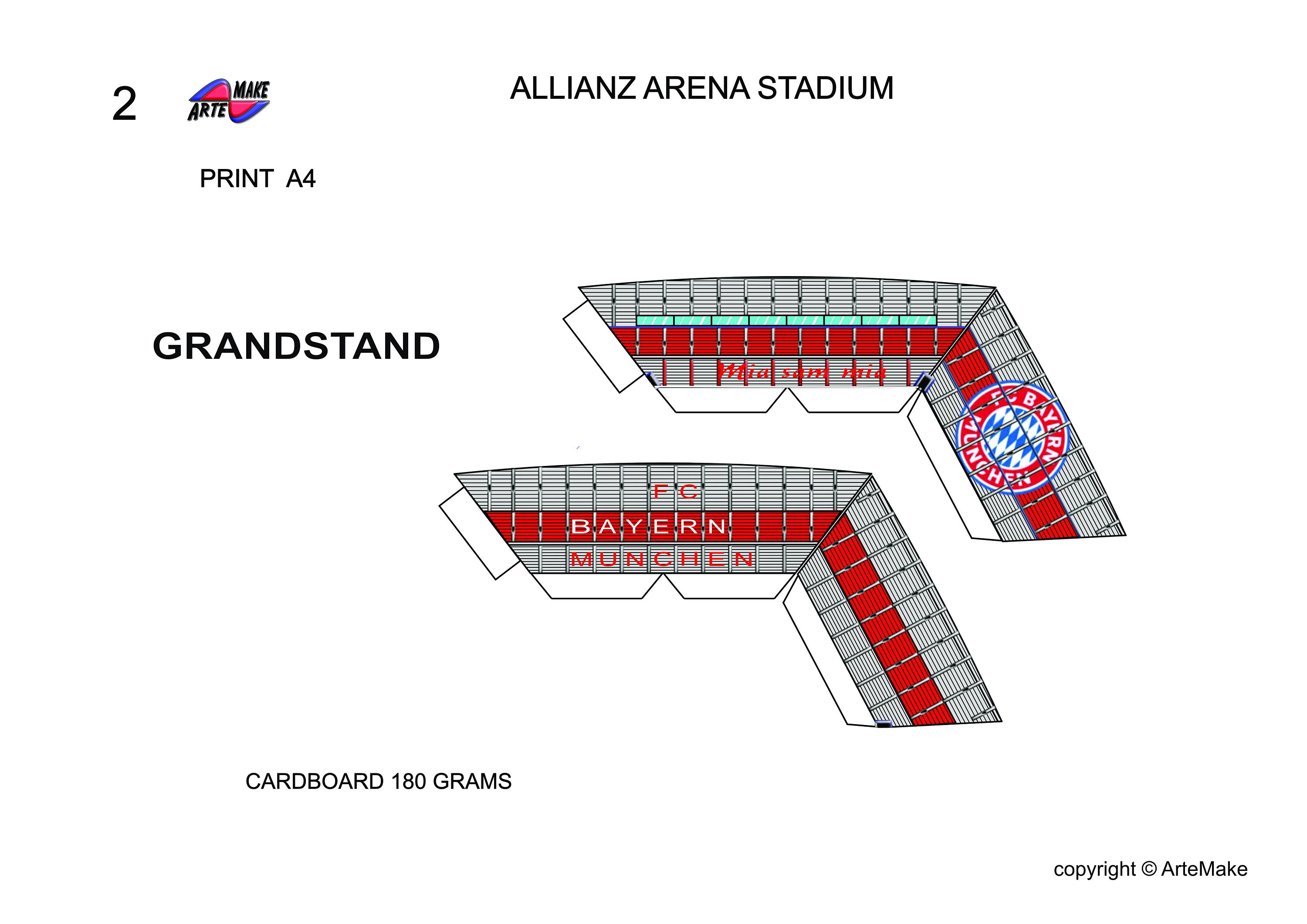 STADIUM Miniature Papercraft TEMPLATES, downloadable digital - Etsy México