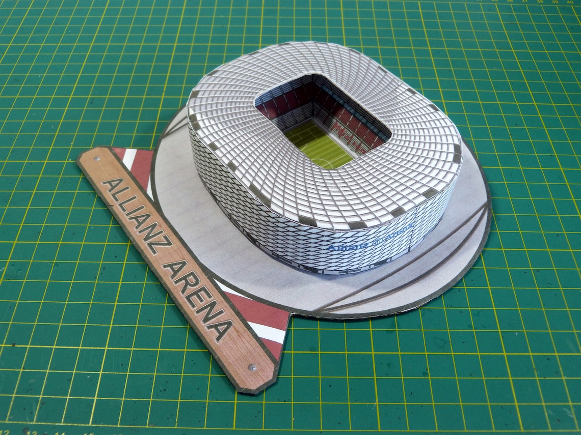 STADIUM Miniature Papercraft TEMPLATES, Digital Downloadable - Etsy UK