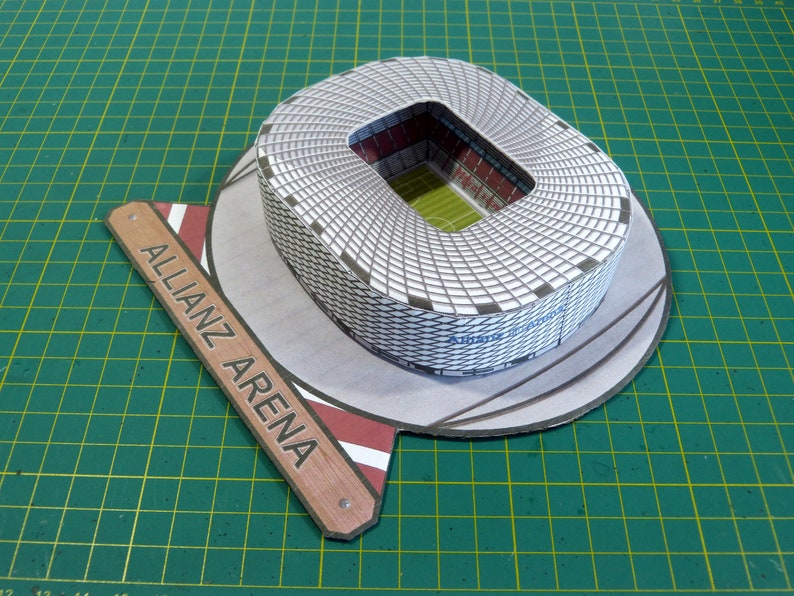 STADIUM Miniature Papercraft TEMPLATES, Digital Downloadable - Etsy