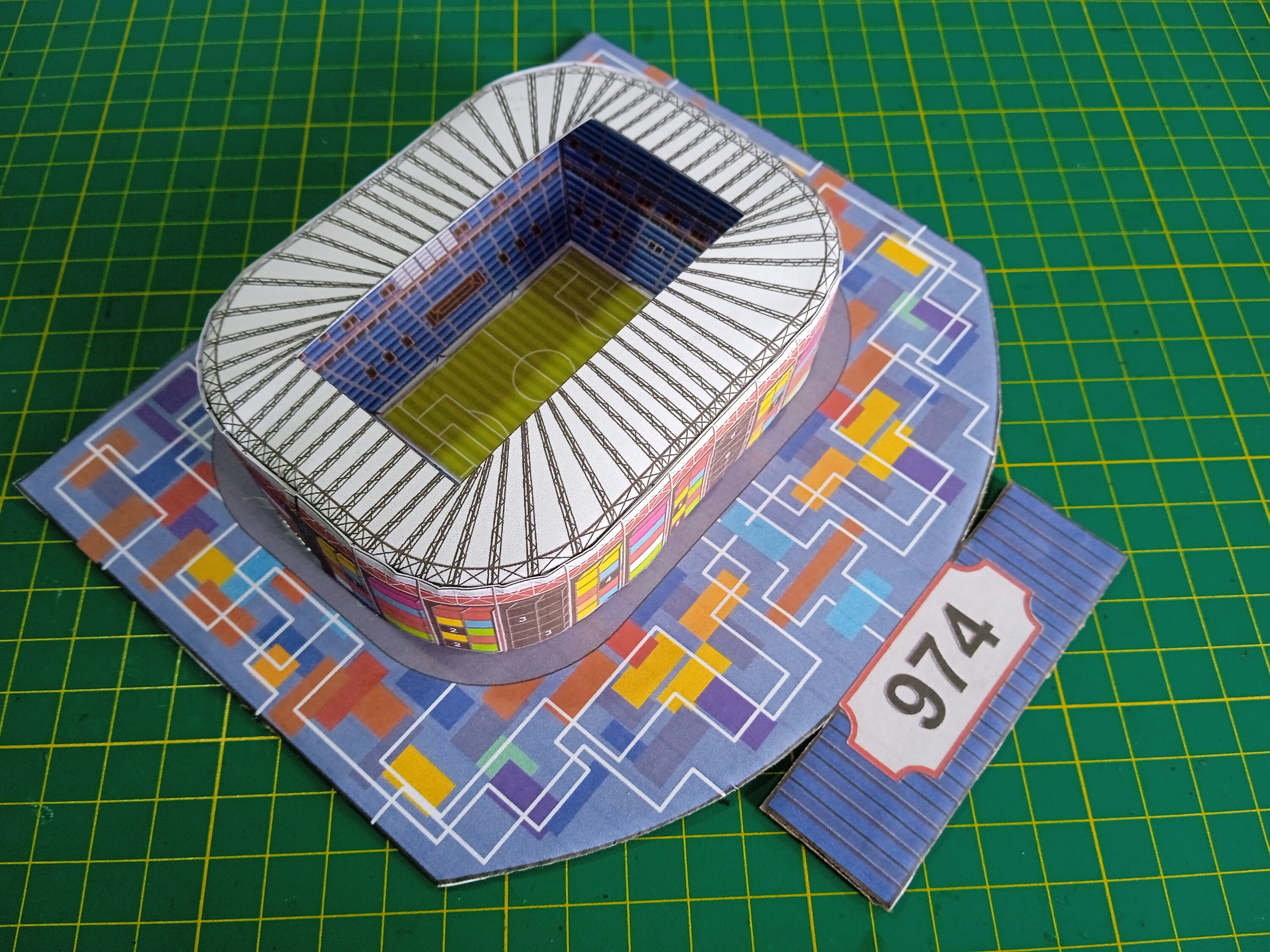 STADIUMS Miniature Papercraft TEMPLATES, Downloadable - Etsy