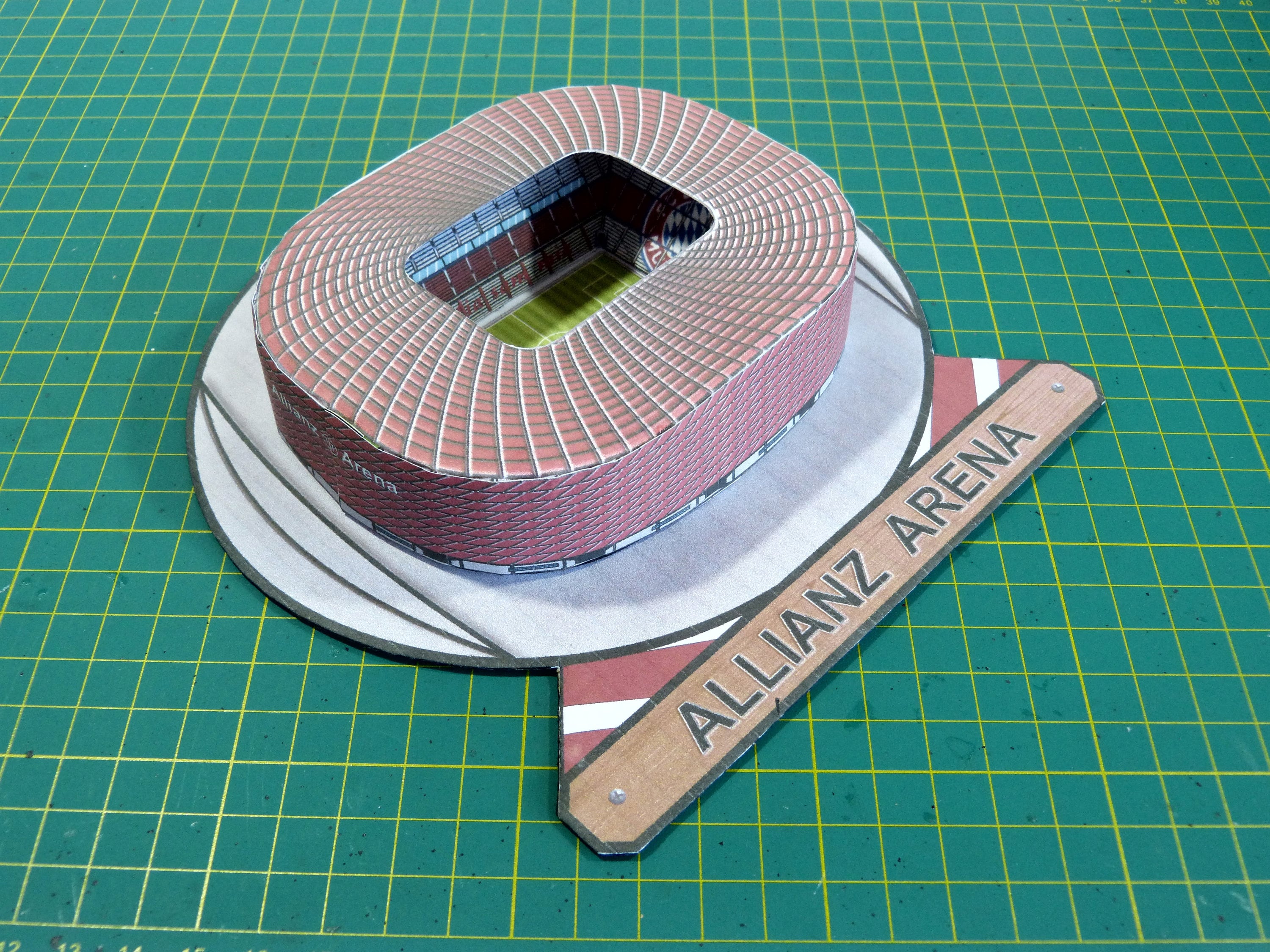 STADIUM Miniature Papercraft TEMPLATES, Digital Downloadable - Etsy ...