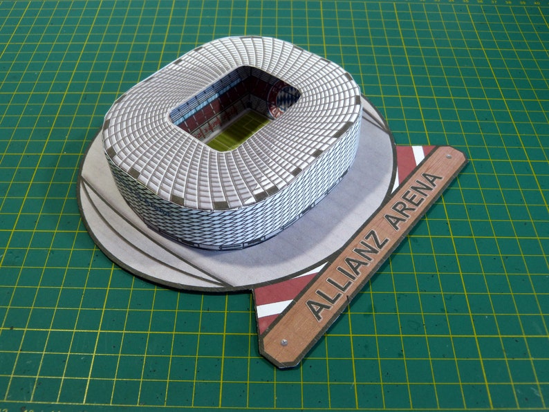 STADIUM Miniature Papercraft TEMPLATES, Digital Downloadable - Etsy ...