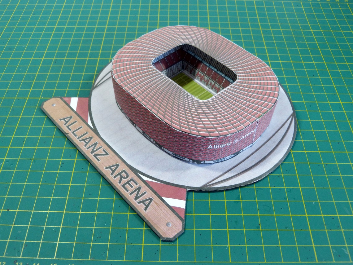 STADIUM Miniature Papercraft TEMPLATES, Digital Downloadable - Etsy UK