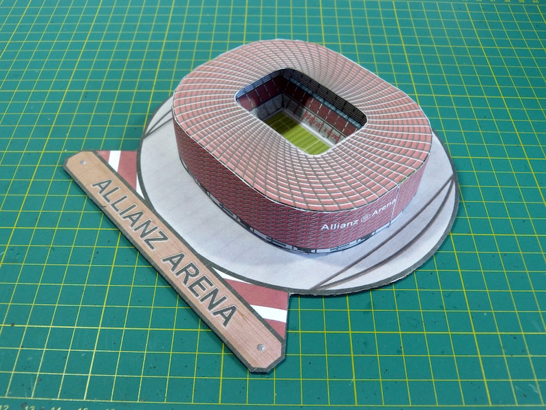 STADIUM Miniature Papercraft TEMPLATES, Digital Downloadable - Etsy ...