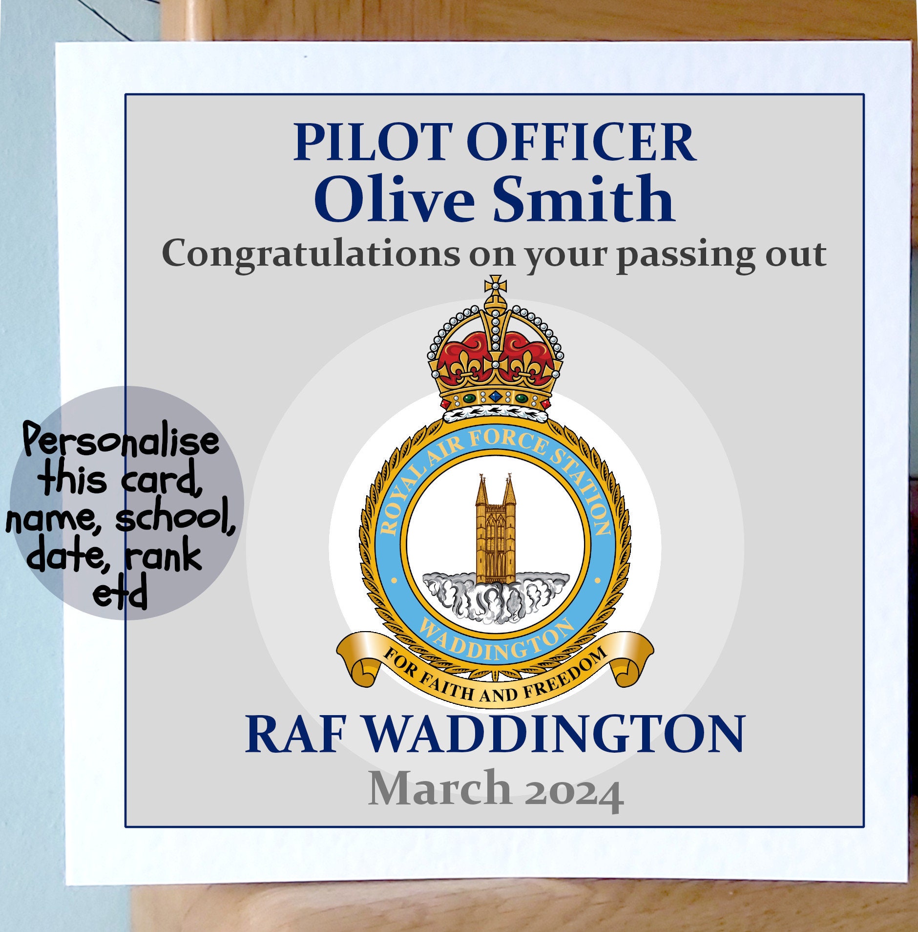 RAF STATIONS Graduation - Passing Out - Birthday - Commissioning - New ...
