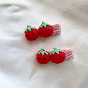 Mini Veggie Fruit Clips | Fruits Hair Clips | Cute Hair Clips for Baby ...