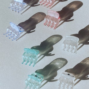 Mini Colorful Y2K Claw Clips / Mini Hair Clips / Mini Clips for Braids ...