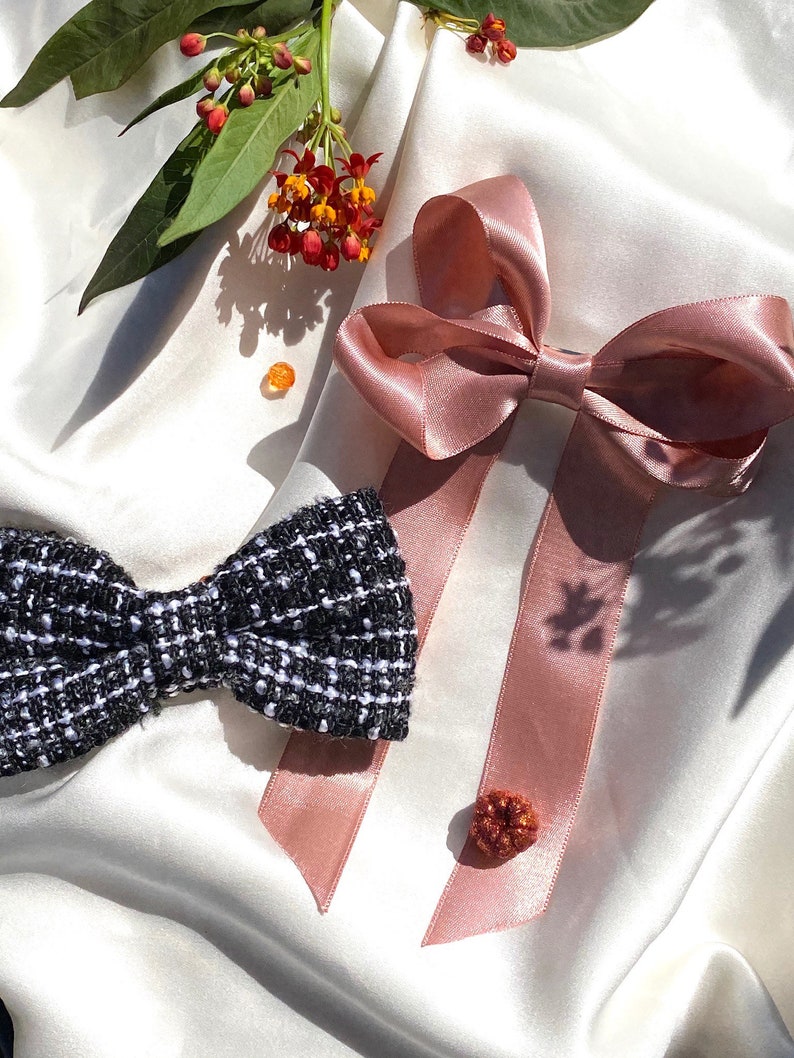 Houndstooth Hair Bows , Houndstooth Barrettes, Hair Bows for Women ...