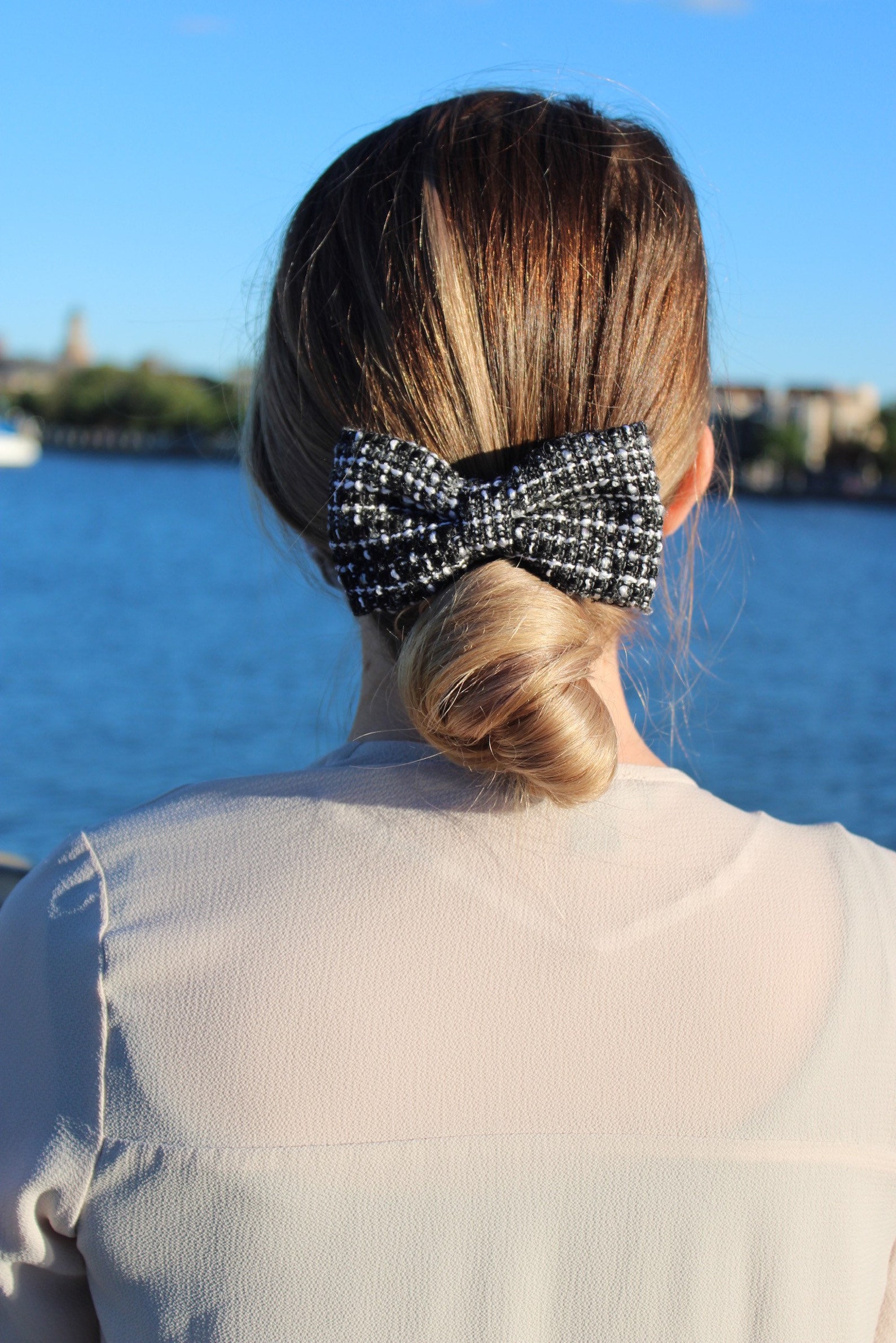Houndstooth Hair Bows , Houndstooth Barrettes, Hair Bows for Women ...
