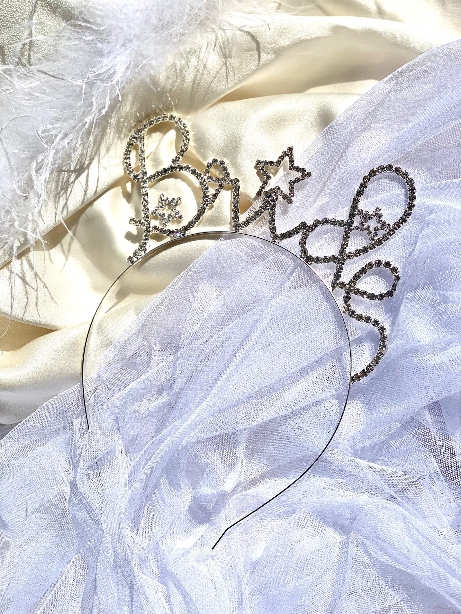 Bride Headband / Bride Headband for Bridal Shower / Bridal Shower ...