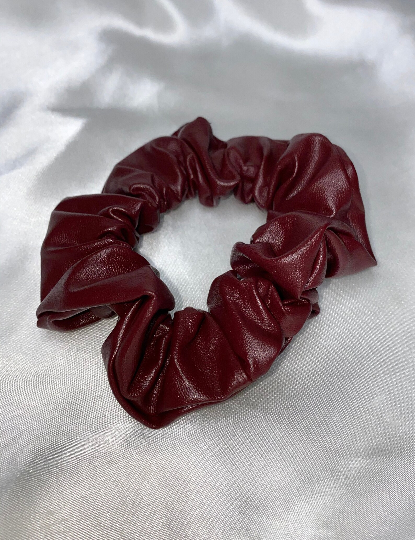 Neutral Faux Leather Scrunchies | Dark Neutral Color Scrunchies ...