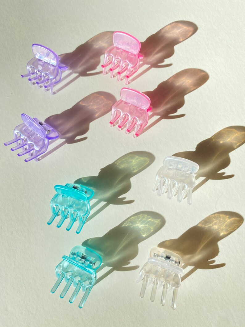 Mini Colorful Y2K Claw Clips / Mini Hair Clips / Mini Clips - Etsy