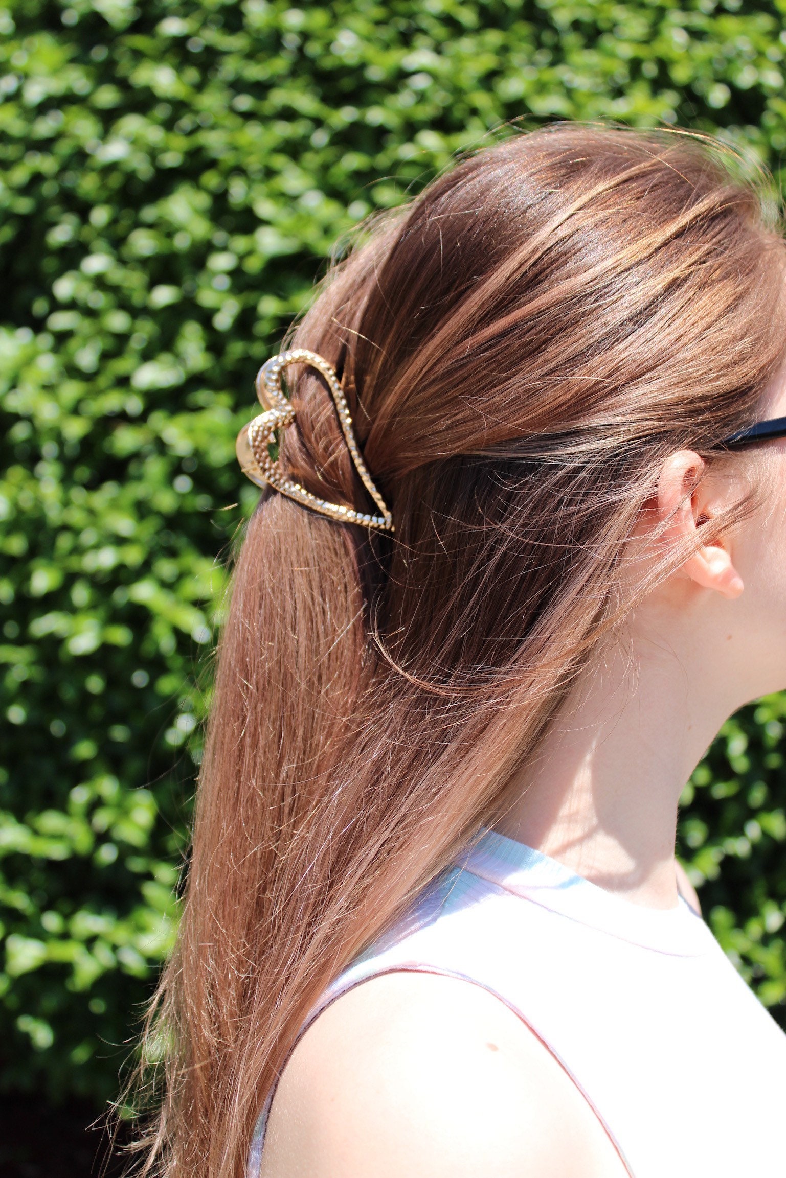 Heart Claw Clip / Gold Heart Claw Clip / Claw Clips / Claw | Etsy