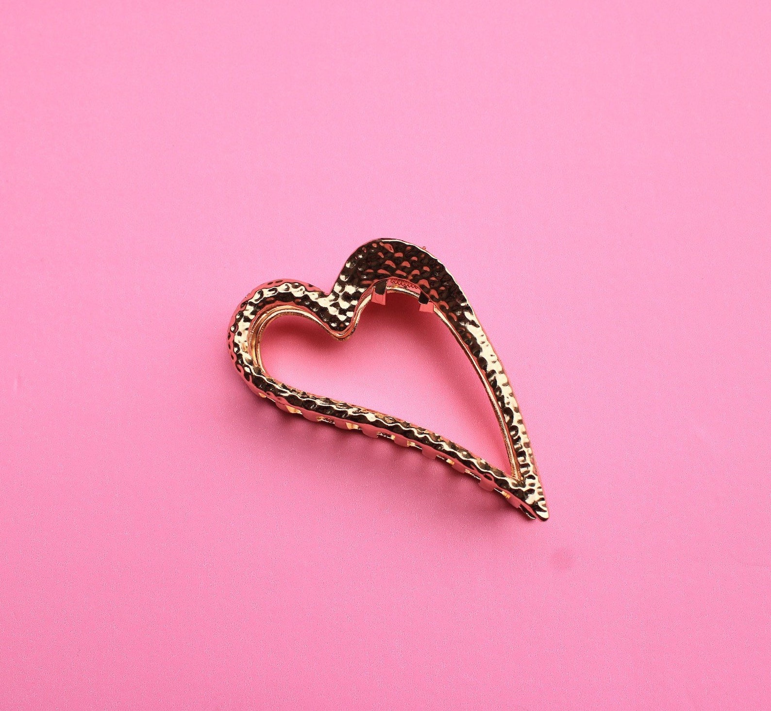 Heart Claw Clip / Gold Heart Claw Clip / Claw Clips / Claw Hair Clip ...