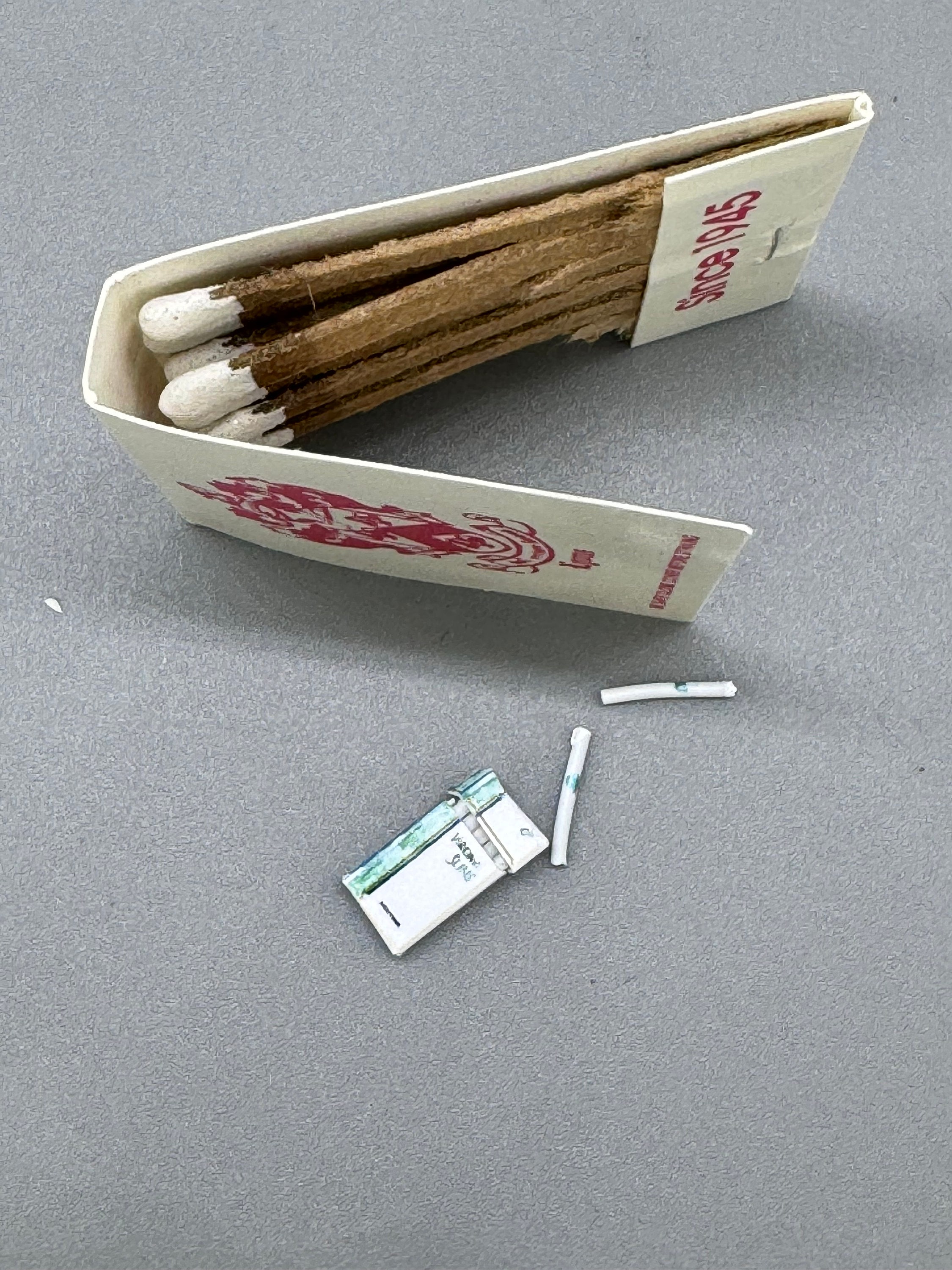 Half a Pack of Miniature Menthol Cigarettes 1:12 Scale - Etsy