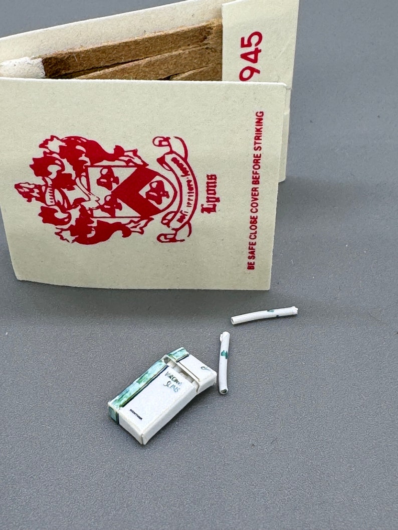 Half a Pack of Miniature Menthol Cigarettes 1:12 Scale - Etsy
