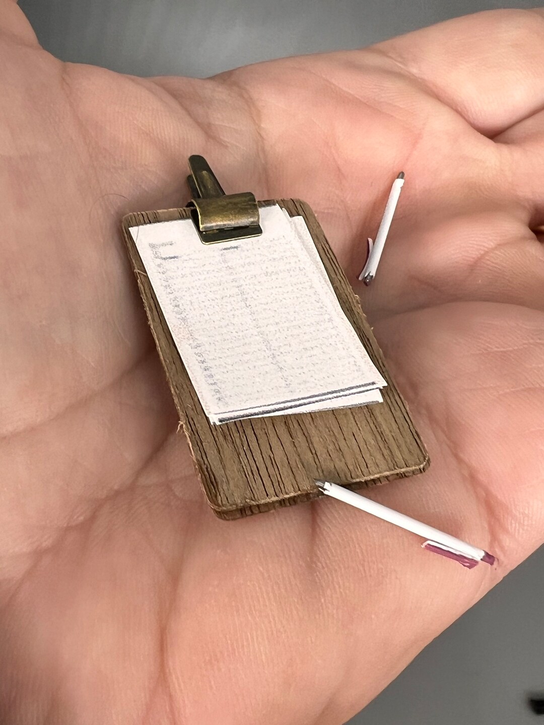 Miniature Clipboard and Pens - Etsy
