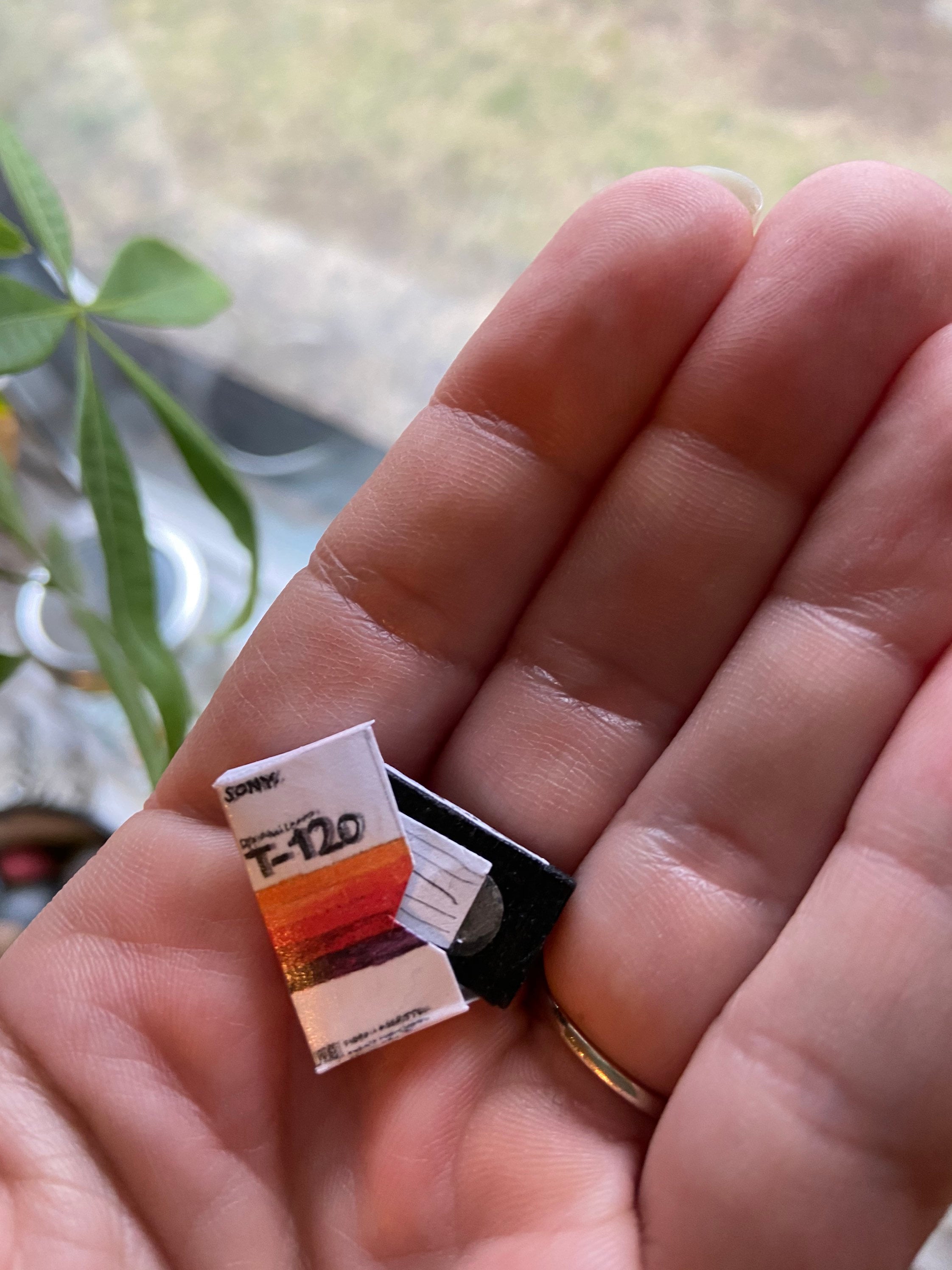 Miniature Blank VHS Tape 1:12 Scale - Etsy