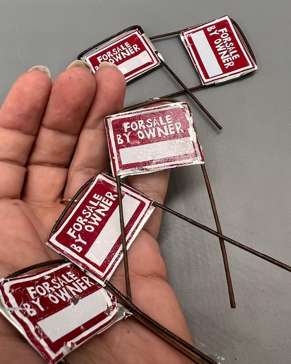 Miniature for Sale Sign 1:12 Scale - Etsy
