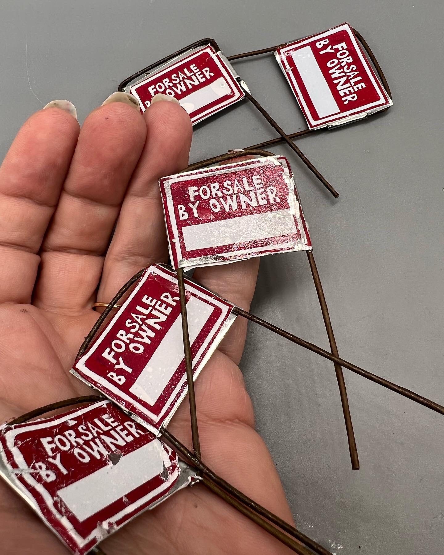 Miniature for Sale Sign 1:12 Scale - Etsy