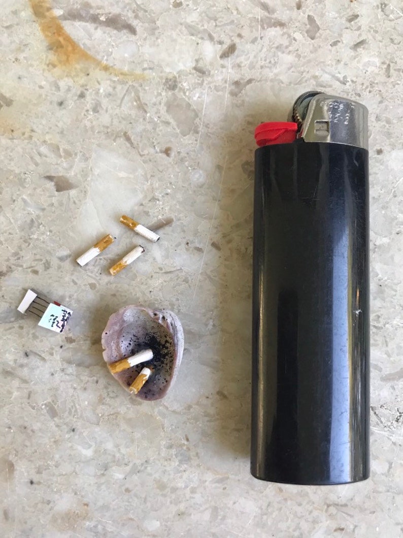 1:12 Scale Miniature Cigarettes and Shell Ashtray With - Etsy