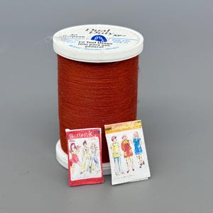 Miniature Sewing Patterns Set of 2 - 1:12 Scale Dollhouse Accessories ...