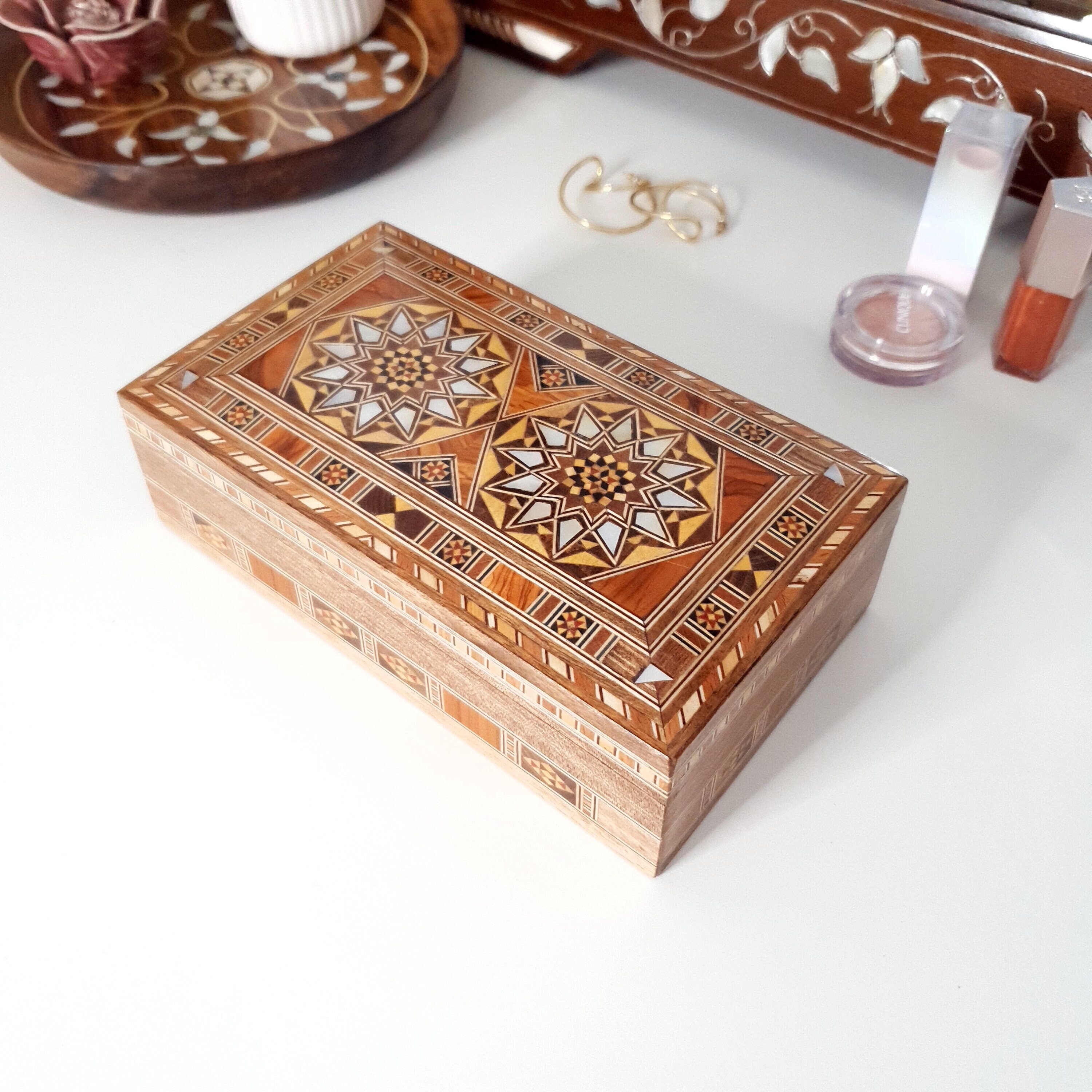 A Gorgeous Jewelry Box Made of Walnut Olive Lemon Beech and - Etsy