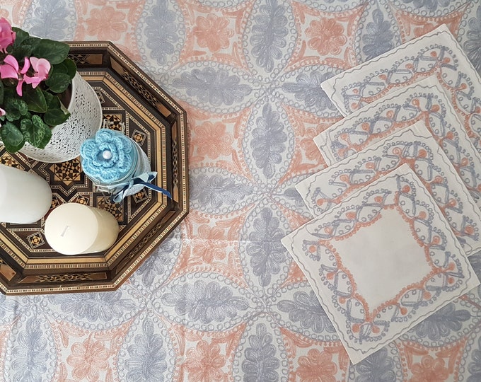 Tablecloths Aghabani Syrian Silk Charm With 4 Napkinssize 94 - Etsy