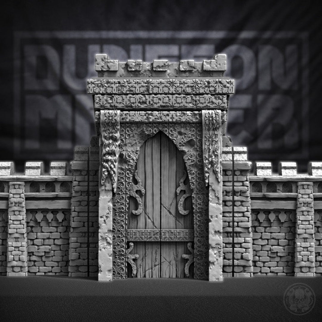 The extendable Wall modular Terrain for RPG and Tabletop Games, 3D ...