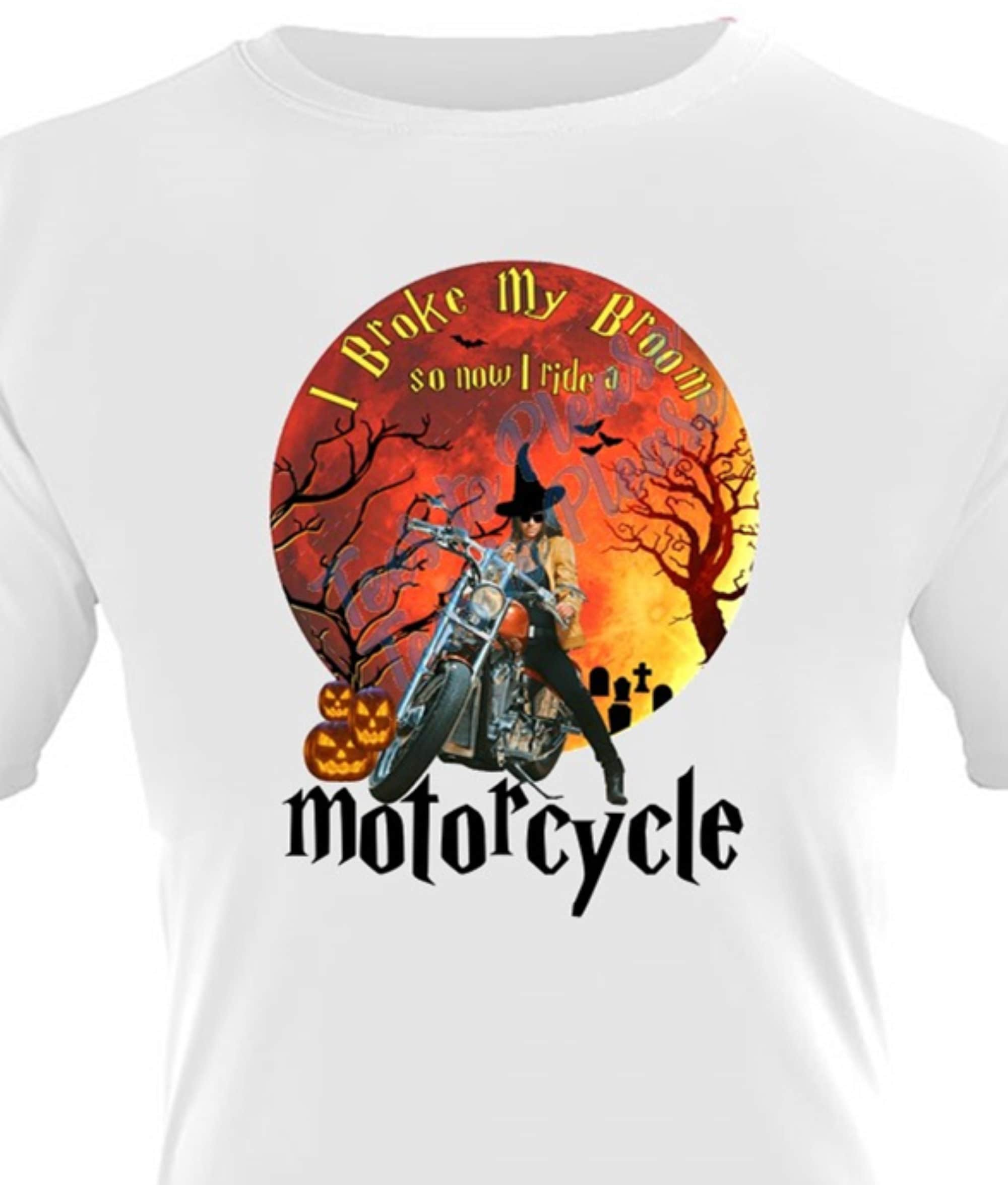 I Broke My Broom Now I Ride a Harley Motorcycle Digital File PNG - Etsy