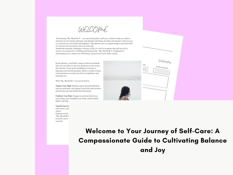 Self-care Planner Printable Mindfulness Workbook Self-love Journal ...