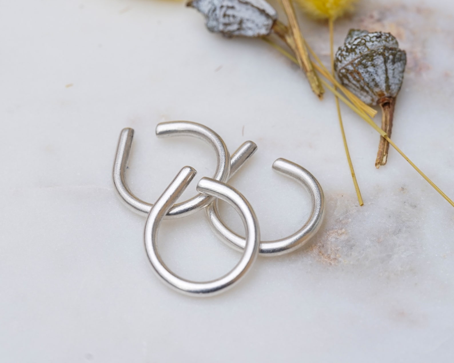 Antique Silver Soft OPEN CORNER Ring Open Adjustable Silver - Etsy