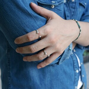 Two Balls Open Adjustable Silver Ring Double Ball Ring - Etsy