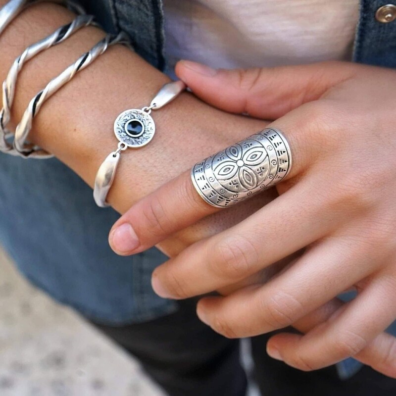Boho Silver Rings - Etsy