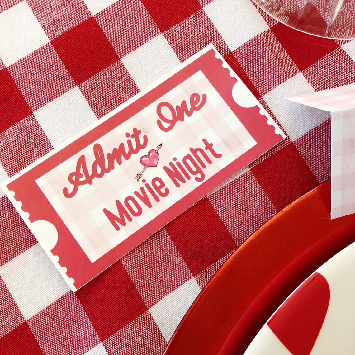 Valentine's Day Movie Night Printable Kit INSTANT DOWNLOAD - Etsy