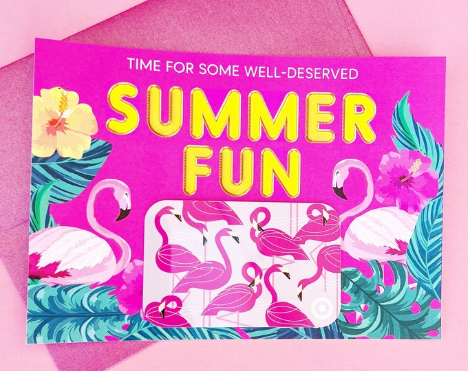 INSTANT DOWNLOAD Flamingo Teacher Gift Card Printable - Etsy