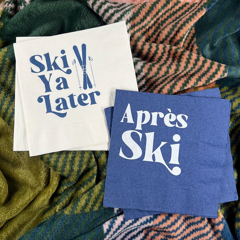 Ski Ya Later Napkins - Etsy