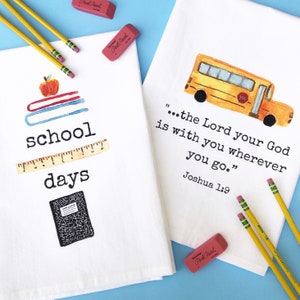 School Days Tea Towel - Etsy
