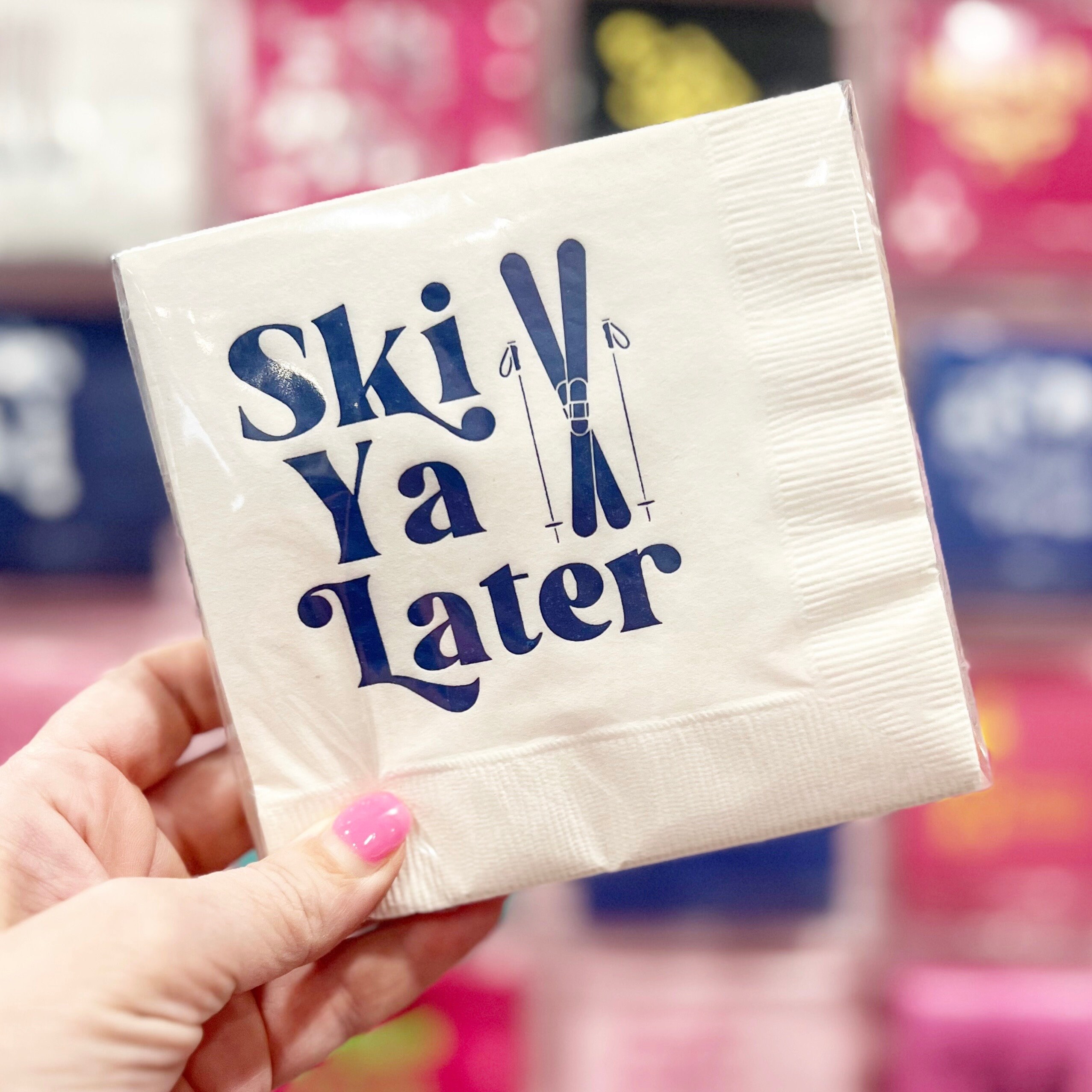 Ski Ya Later Napkins - Etsy