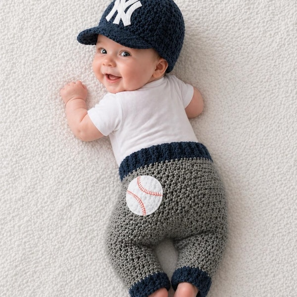 Crocheted Yankee Hat - Etsy