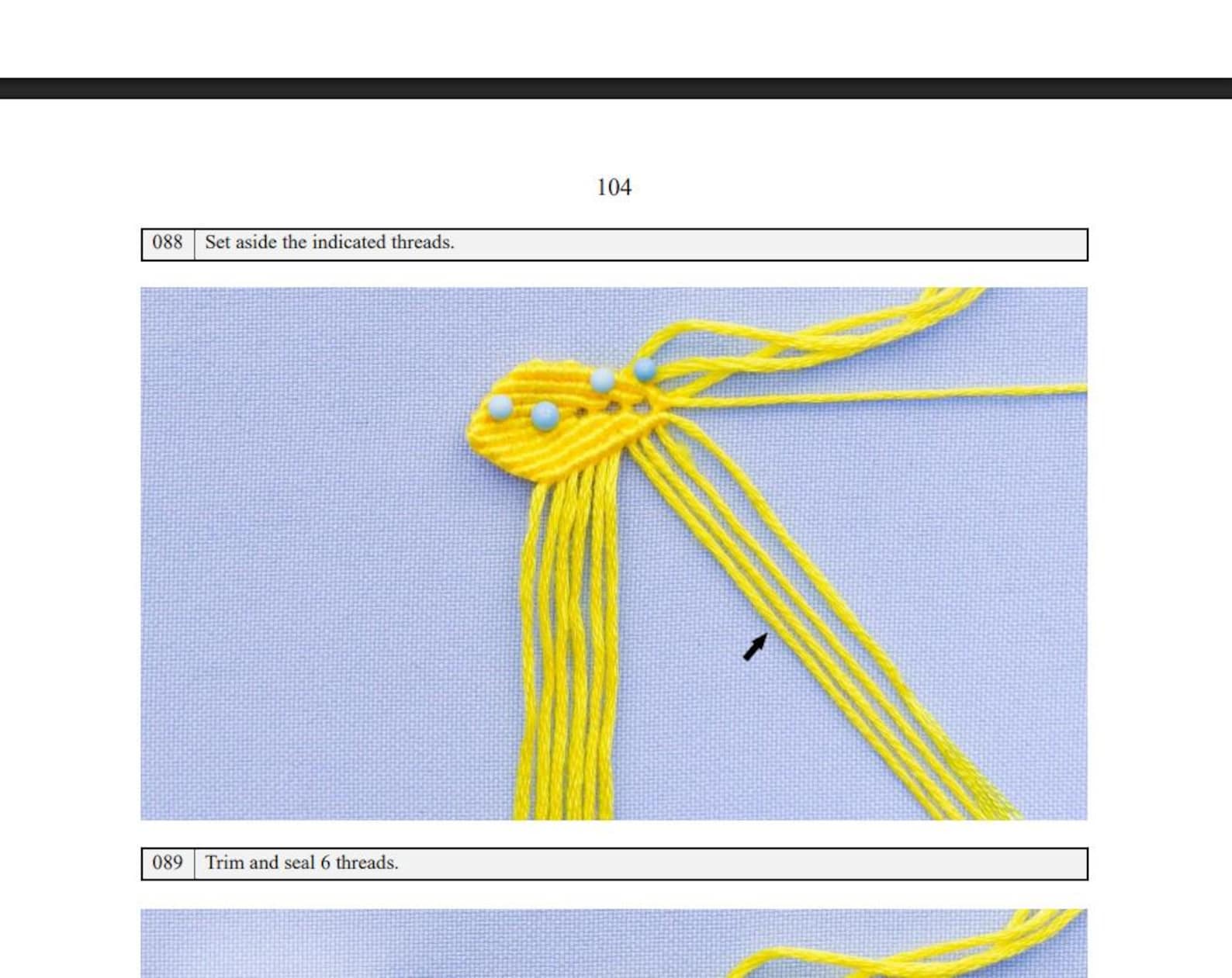 Daffodil Spring Flower DIY, Micro Macrame Flower Tutorial - PDF Digital Download, Over 250 ...
