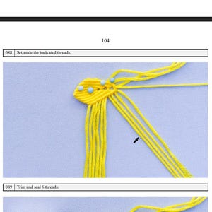 Daffodil Spring Flower DIY, Micro Macrame Flower Tutorial - PDF Digital Download, Over 250 ...