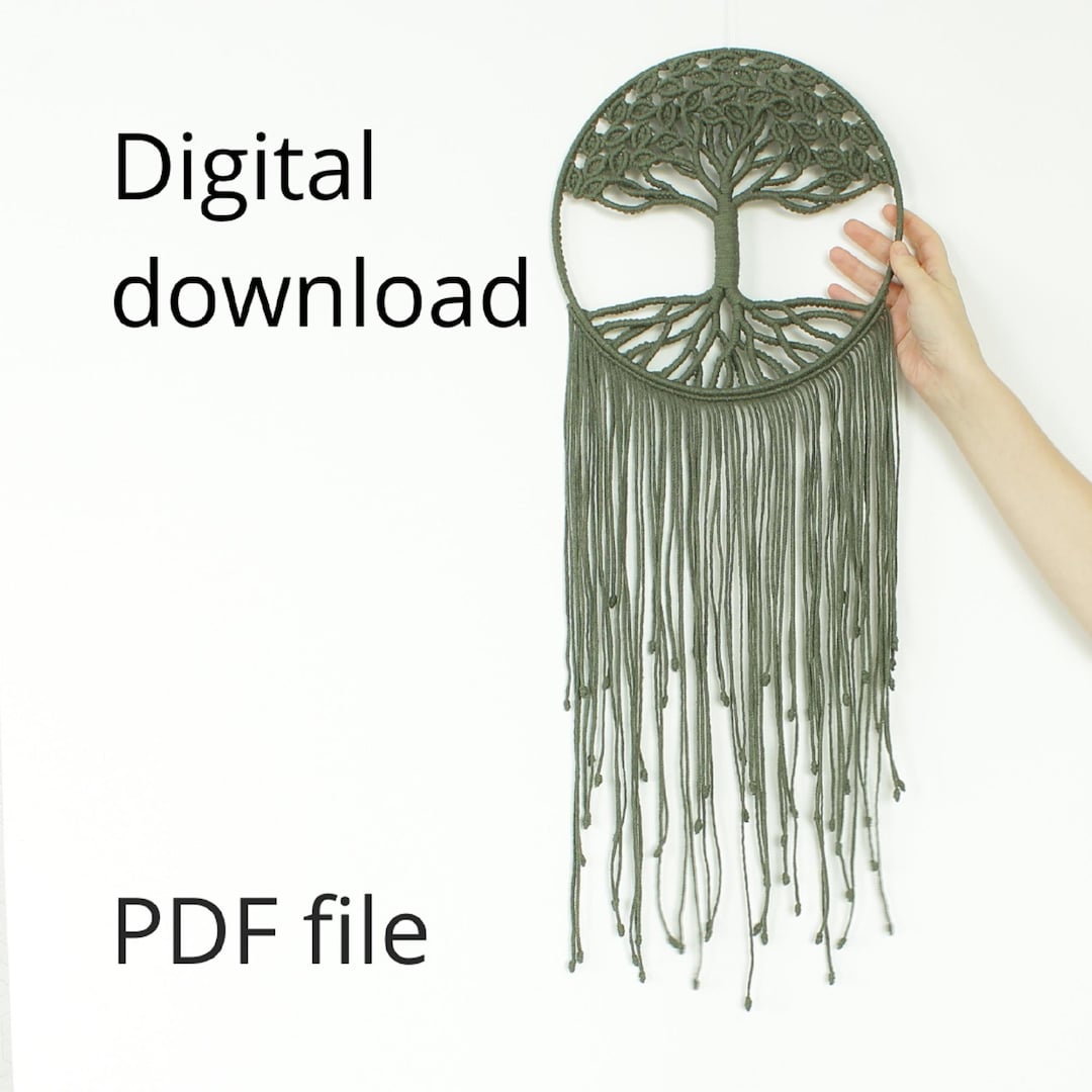 Macrame Tree of Life Wall Hanging Tutorial – DIY PDF Pattern - Etsy