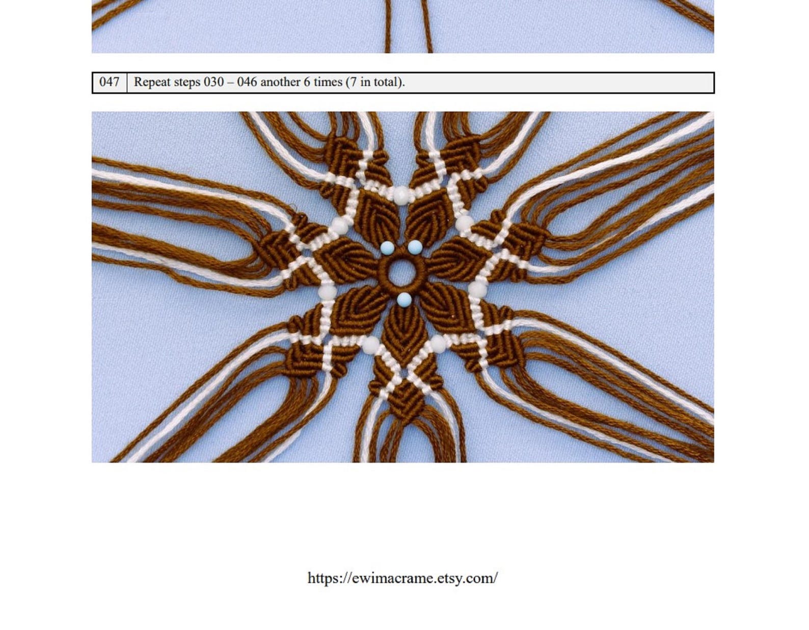 Gingerbread Star Macrame Pattern: Christmas Ornament Tutorial (PDF ...