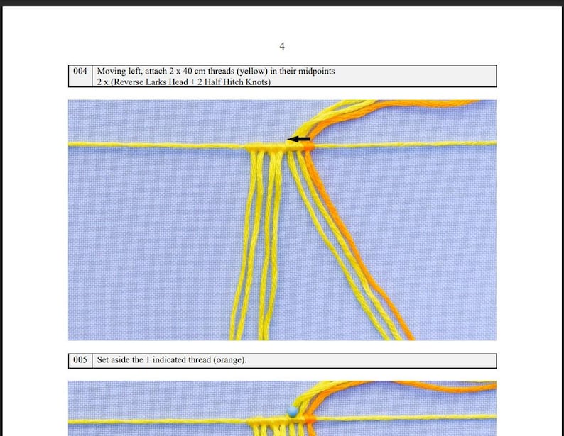 Daffodil Spring Flower DIY, Micro Macrame Flower Tutorial - PDF Digital Download, Over 250 ...