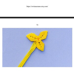 Daffodil Spring Flower DIY, Micro Macrame Flower Tutorial - PDF Digital Download, Over 250 ...