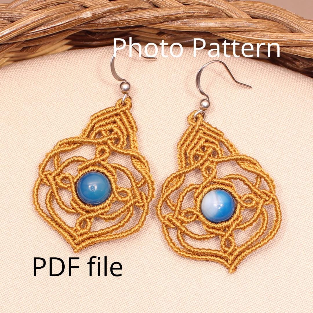 Micro Macrame Jewelry Pattern PDF – 200+ Step-by-step Photos, Easy-to ...
