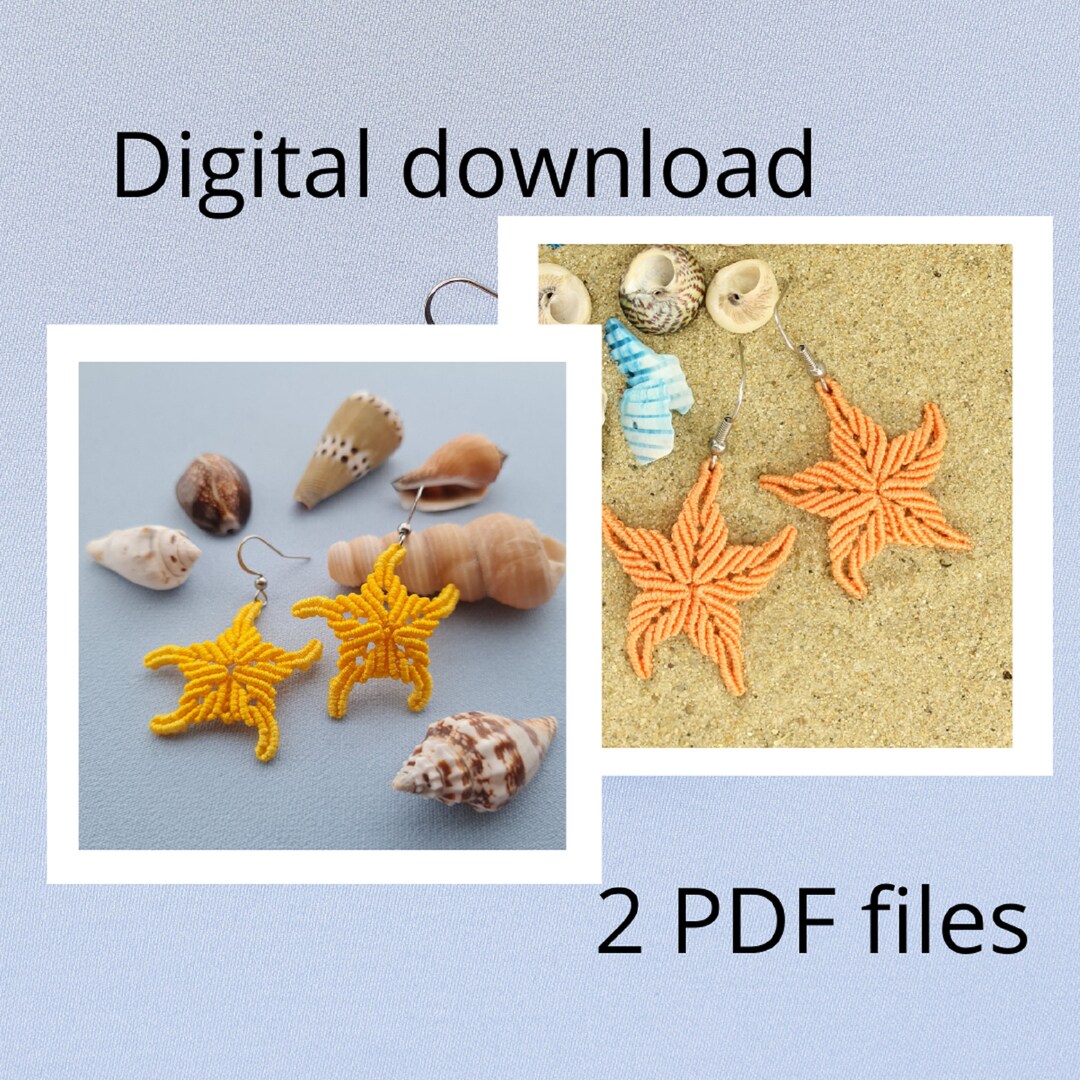 2 Patterns and Video Transcript, DIY Starfish Combo Set, PDF Files to Video Tutorials From ...